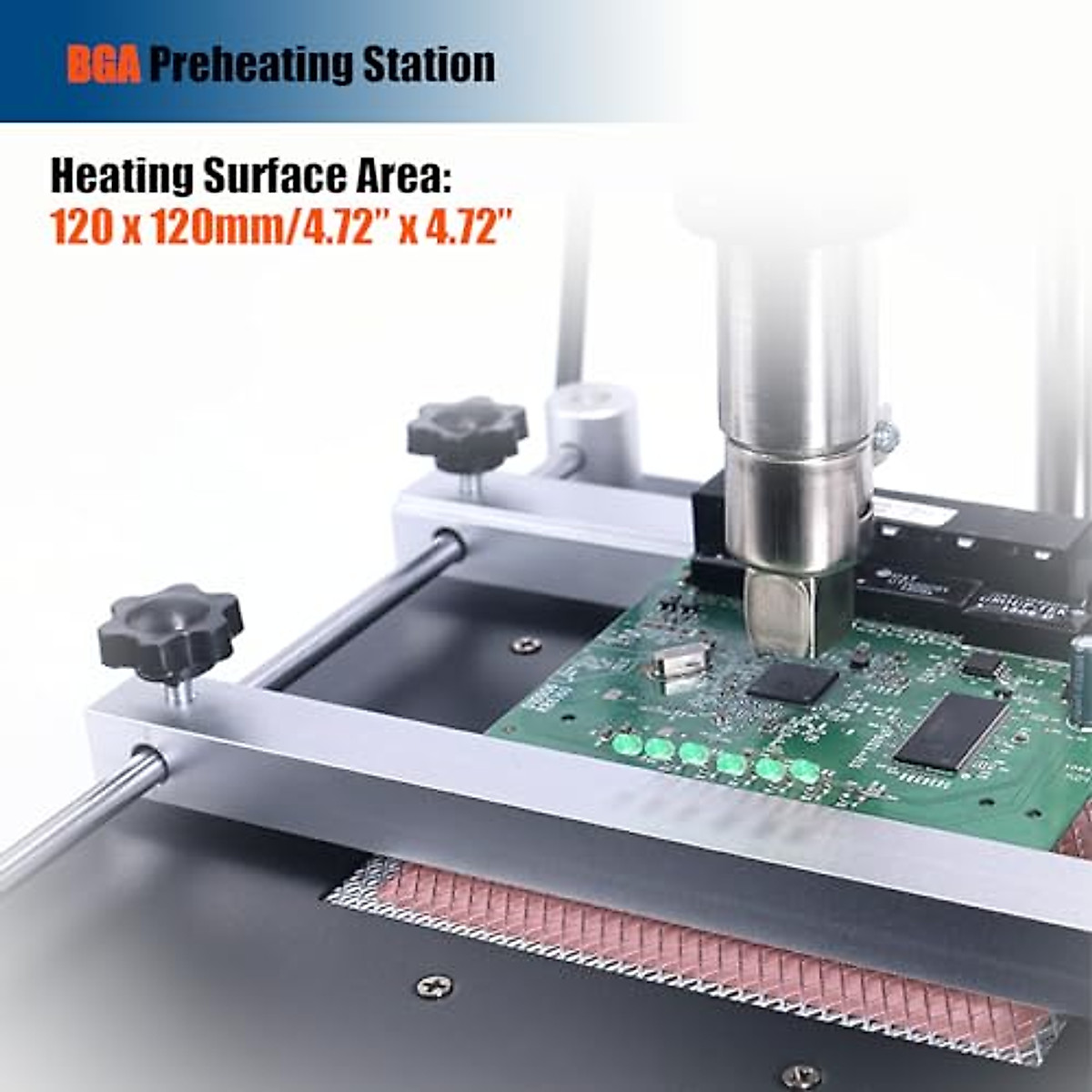 110V 853A 450W SMD PCB Preheater bga Rework Station Preheating Oven Station Infrared Preheating Station Hot Plate Preheating Oven Welder