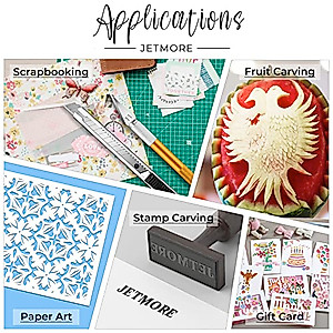 Jetmore 94 Pack Exacto Knife Craft Knife Kit, 2 Precision Exacto Knife Set, 80PCS #2/#11/#17 Hobby Knife Blades with Storage Case, Exacto Knife ​for DIY, Art Work, Cutting, Carving