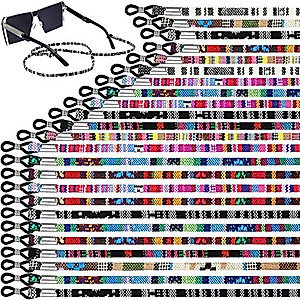 Frienda Glasses Strap Eyewear Retainer Eyeglass Holder Eye Glasses Lanyard Chain Eyeglass Cord Lanyard Multicolored Sunglasses Strap for Women Men (24 Pieces)