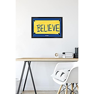 Trends International Ted Lasso - Believe Wall Poster, 14.725" x 22.375", Black Framed Version