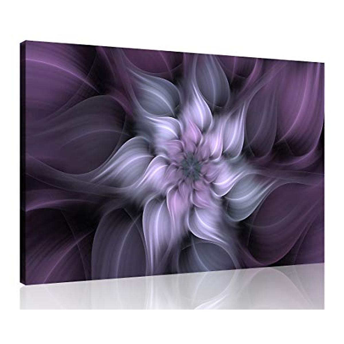 TutuBeer 1 Panel Bauhinia Chinese Redbud Purple Flower Plant Botany Picture Flower Artwork Oil Painting on Canvas Stretched and Framed 24x36 inch Print Home Decor Living Room Bedroom Wall Art Hanging