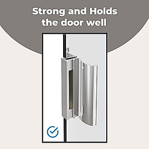 Gordon Glass T-Shaped Shower Door Magnet Replacement for Swing Shower Doors Easy-to-Install 3" Glass Shower Door Magnet for Swing Doors