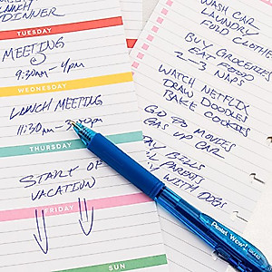 Pentel WOW! Ballpoint Pen, (1.0mm) Med. line, Blue Ink, 60-pk Canister (BK440PC60C)