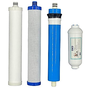 Culligan AC-30 Reverse Osmosis System Compatible Replacement Cartridge & Membrane 4 Set