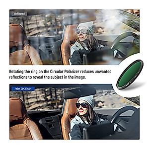 NEEWER 77mm Polarizer Filter 30 Layer Multi Resistant Nano Coated Circular Polarizing Filter(CPL) with HD Optical Glass/Ultra Slim Frame, Reduce Glare/Enhance Contrast/Reduce Reflection
