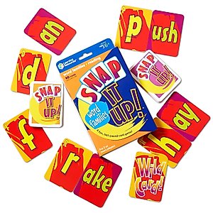 Learning Resources Snap It Up! Phonics & Reading Card Game, Homeschool,Reading Game, 90 Cards Included, Ages 6+