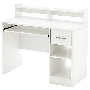 South Shore Axess Desk with Keyboard Tray, White