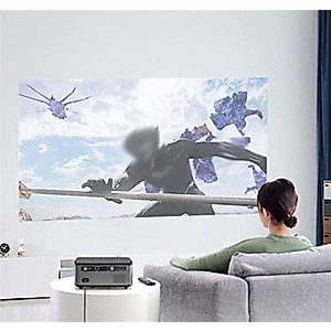 TOEWOE Mini Projector, Portable Video Projector, 50000 Hours Multimedia Home Movie Projector, Compatible with Full HD 1080P HDMI, USB, AV, Laptop, Smartphone