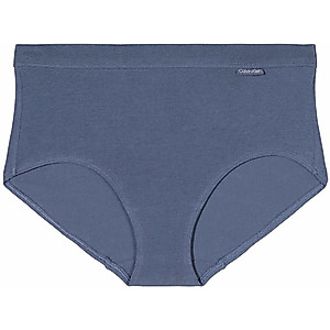 Calvin Klein Womens 3 Pack Modern Brief (as1, alpha, l, regular, regular, Nymphs/Heather Gray/Navy, Large)