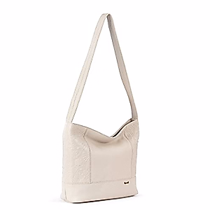 The Sak womens De Young Leather Hobo Bag, Stone Floral Embossed, One Size US