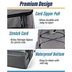 SUNLUG Backpack Cooler 40 Cans Leakproof Insulated Cooler Backpack Large Capacity for Men Women to Picnics, Camping, BBQ