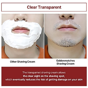 Goldenmatches Shaving Cream for Men Travel Relief Shave Butter (6.8 fl ounce, 1)