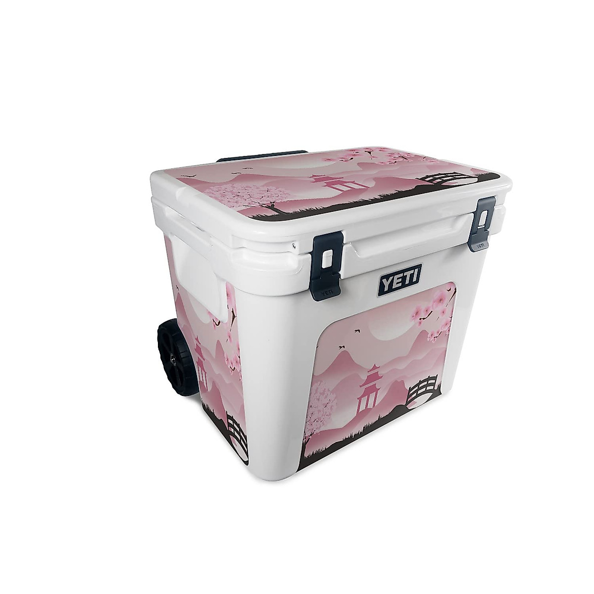 MightySkins Skin Compatible with Yeti Roadie 60 Wheeled Cooler - Cherry Blossom Dream | Protective, Durable, and Unique Vinyl Decal wrap Cover | Easy to Apply and Change Style | Made in The USA