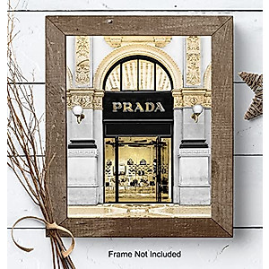 Photo of Prada Store - Glam Living Room Decor - Luxury Wall Decor - Designer Wall Decor - Fashion Wall Art - Glamour Wall Art - High Fashion - Fashion Design - Bling Wall Decor - Luxury Gift