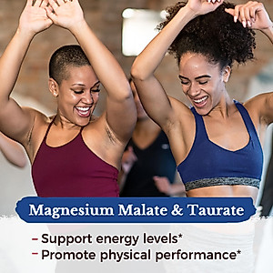 Vitalitown Magnesium Complex Supplement | 300mg Elemental Magnesium | Magnesium Citrate Glycinate Taurate Malate | Non-GMO, No Gluten, 90 Vegan Magnesium Capsules for Bone Muscle Brain Heart