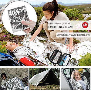 TIANBO FIRST Mini First Aid Kit, 107 Pieces Hard Shell Small Medical Pouch, Lightweight Emergency Survival Bag for Hiking Camping Backpacking Travel, Red