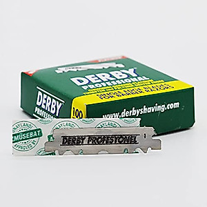 1000 "Derby Professional" Single Edge Razor Blades for straight razor