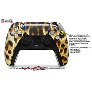WraptorSkinz Skin Wrap compatible with Sony PS5 DualSense Controller Fractal Fur Leopard (CONTROLLER NOT INCLUDED)