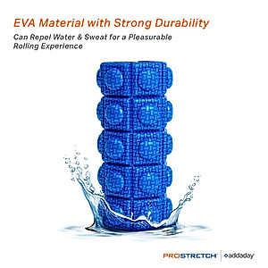 ProStretch Hexi Mini Travel Textured Foam Roller for Deep Tissue Muscle Massage and Myofascial Trigger Point Release