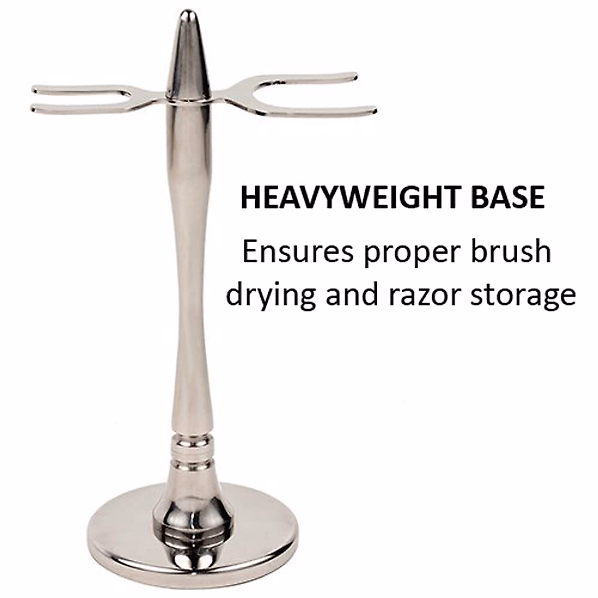 Taconic Shave's "Rocket Style" Safety Razor and Shaving Brush Stand