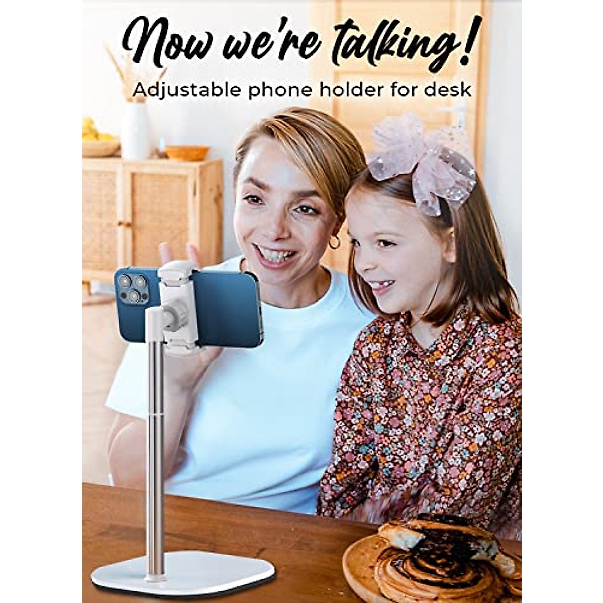 Cooper ChatStand, Height Adjustable Cell Phone Stand for Desk | Cell Phone Holder, Desk Phone Stand for Recording, iPhone Stand for Desk Accessories, iPhone Holder for Desk, Phone Holder Stand Office