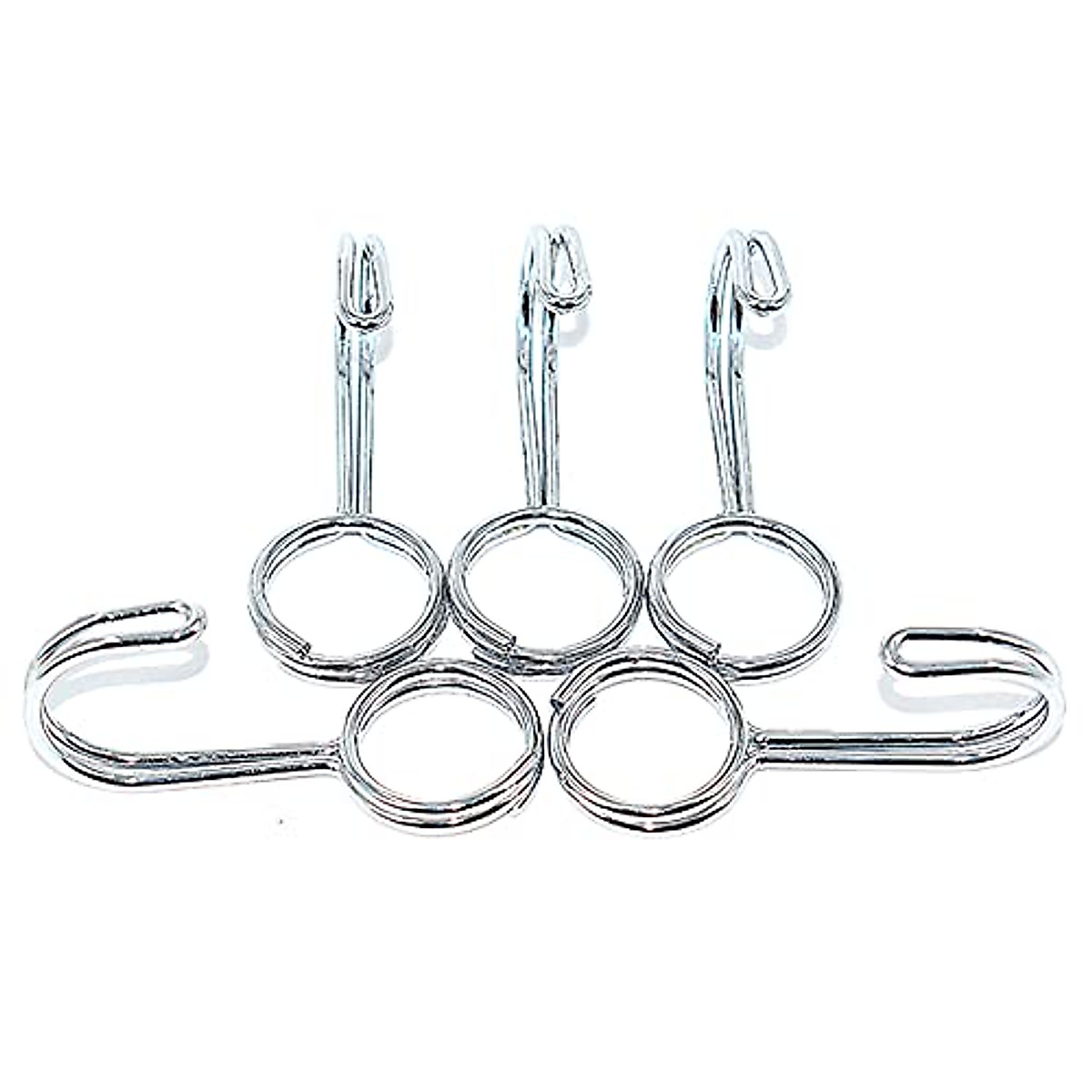 ZHome Stainless Steel Coat Hook Hat Bag Keys Rack/Rope Hooks Cord Hooks Hanging Hooks for Kitchen, Work Shop, Bathroom, Garden 5 Pcs