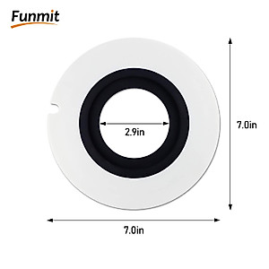 Funmit 385311462 385310677 RV Toilet Seal Kit Compatible with 110 111 210 510 Flush Toilets - Without Overflow Holes