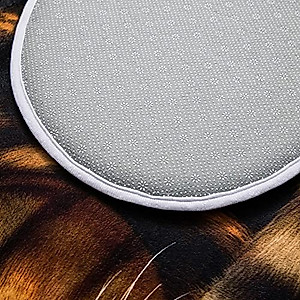 Anntool Cute Sleeping Cat Shaped Area Rug, Microfiber Absorbent Floor Mat for Bedroom Kitchen Living Room, 3D Kitten Carpet Hallway Porch Entrance Doormat Children's 16 x 30 Inch Tabby B