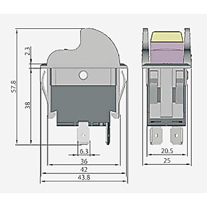HQRP On-Off Toggle Switch Compatible with Delta 438010170206S 31-120 31-250 31-252 31-255X 31-340 31-460 31-695 31-750 31-780 SA350 SA446 SM500 Sander, 22-540 22-560 22-565 22-580 Planer