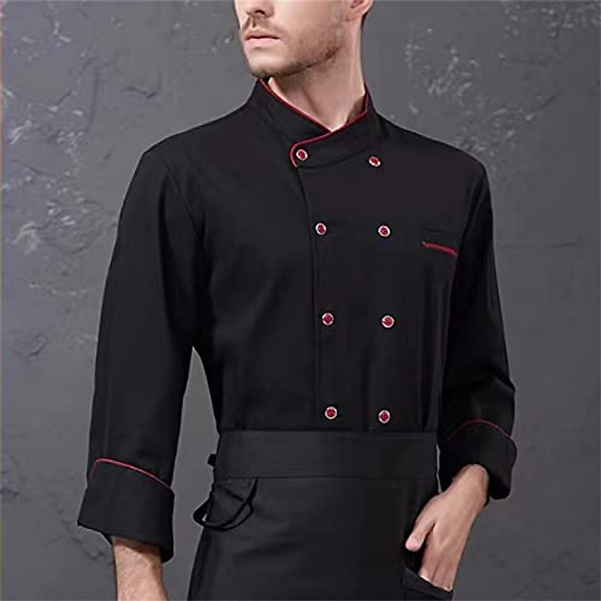 JHPAIOQ Personalized Chef Coat Short Sleeve Food Service Chef Jacket Custom Embroidered Name Chef Shirt Work Uniform for Men Women