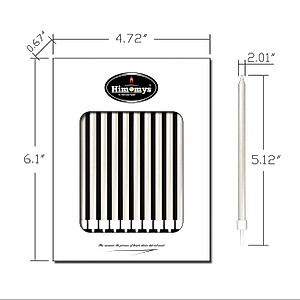 Himomys Long Thin Birthday Candles for Cake, Birthday Parties, Wedding Decorations (24, Pearl White)