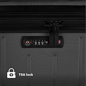 Bugatti - Hamburg Collection - luggage- 100% Polycarbonate (Black, 3 pcs Set)