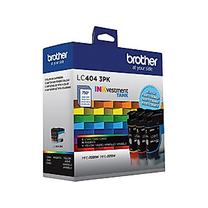 Brother LC4043PKS 3 Pack of Standard Yield Cyan, Magenta and Yellow -Ink -Cartridges