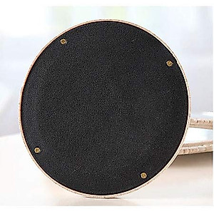 XPXKJ 7" Heart Shaped Mirror Tabletop Vanity Makeup Mirror with 3X Magnification DoubleSided Rotatable Dresser Mirror Bathroom Bedroom Dressing Beauty Mirror (HeartShaped, Beige)