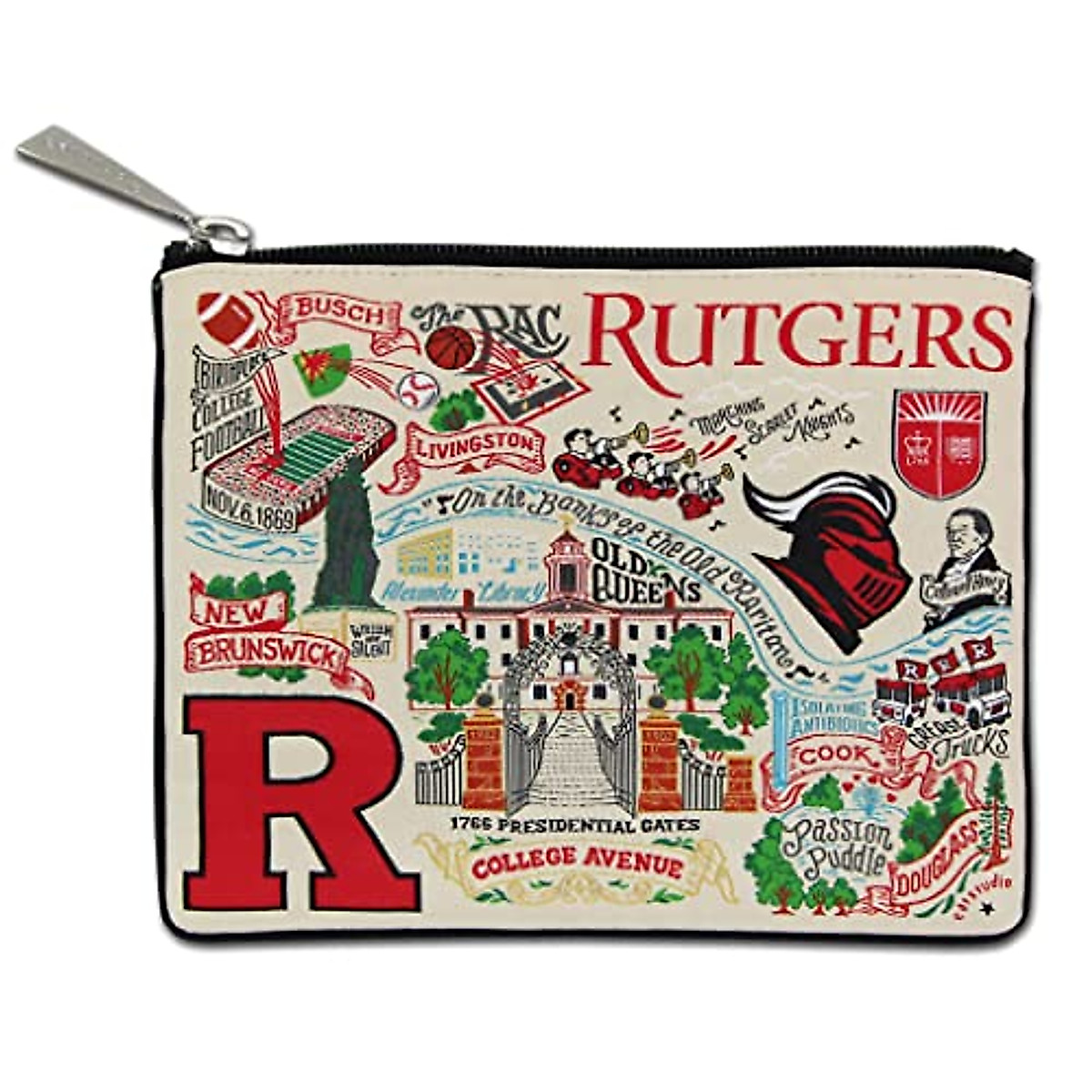 Catstudio Rutgers University Collegiate Zip Pouch | 5" x 7"