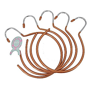 Home Storage Set of 5 Belt Ring Hanger Portable Multi-use Closet Organizer for Belts Ties Scarves