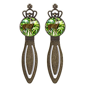 2 Pack Metal Bookmarks, Bookmark for Book Lovers, Readers, Writers, Women, Men, Deer Animal