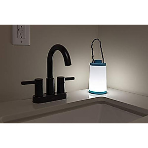 Enbrighten, Teal, 2 in 1 LED Combo Lantern, Flashlight, Task Light, Battery Operated, 200 Lumens, High/Low/Off, Table Lamp, Desk, Camping, Emergency, Storm, 57809