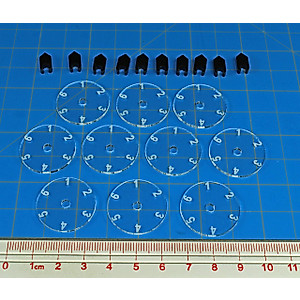 LITKO Standard Flight Stand Dials #1-6 with Pointers (10)