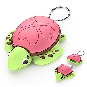 Thumb Drive 64GB Cute USB Flash Drive Keychain Kepmem 64G Novelty Jump Drives Zip Drive Baby Sea Turtle 64 GB USB 2.0 Memory Stick Pendrive for Home Family Video