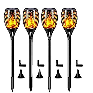 Ubrand Solar Torch Light Waterproof 96Led Outdoor Landscape Light,Solar Flame Garden Patio Torch-4