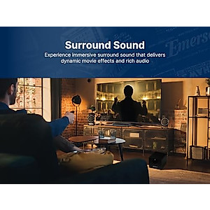 Emerson ED-8050 2.1 Channel Home Theater DVD Player and Surround Sound System with Subwoofer, HDMI Output, USB Playback, and Dual Speakers – Ideal for Immersive Movie and Music Experience