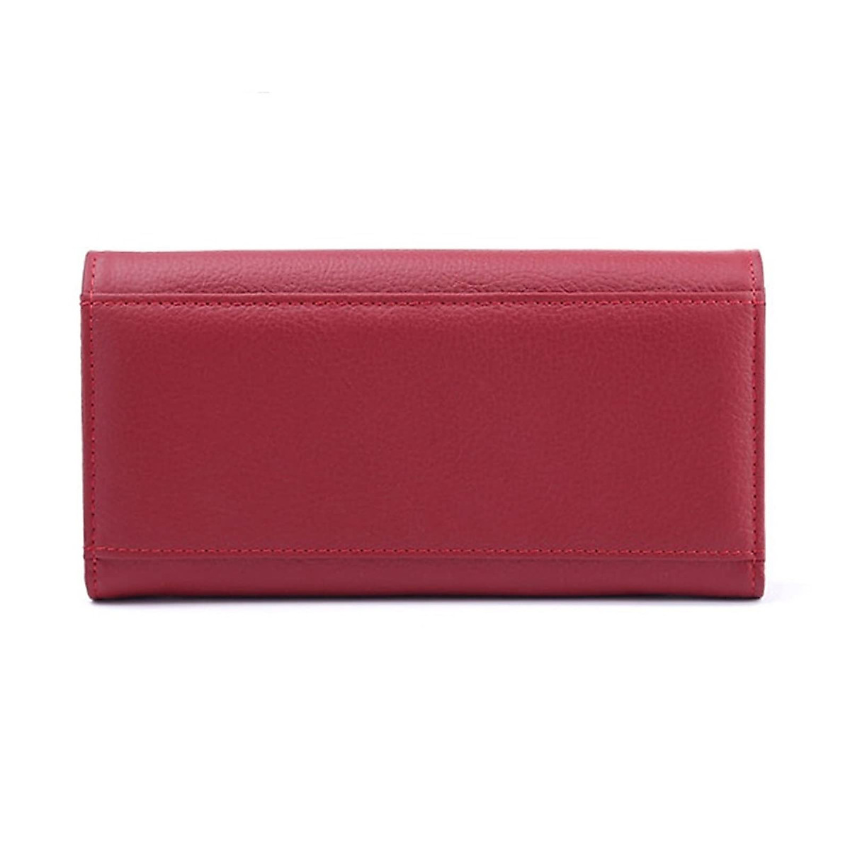 SXGJQ Genuine Leather Wallet for Women Coin Purse Female Long Clutch Phone Red Wallets (Color : Red)