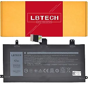 LBTECH J0PGR Compatible Laptop Battery Replacement for Dell Latitude 5285 5290 2-in-1 Series JOPGR 1WND8 0RDYCT RDYCT 0FTH6F FTH6F 7.6V 42Wh