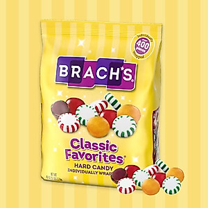 Brach's Classic Favorites, Individually Wrapped Hard Candy, 400 Pieces, 5 Pound Bulk Bag