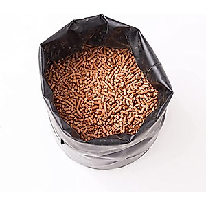 TOUSBACC 20 LBs Fuel Pellet Storage Bag, Wood Pellet Storage pocket，Waterproof storage container for Charcoal, Grill, Campping, Outdoor