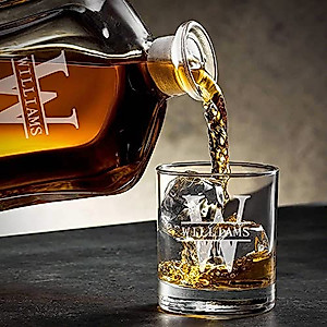 Scales of Justice Custom Decanter Set with Rocks Glasses (Personalized Product)