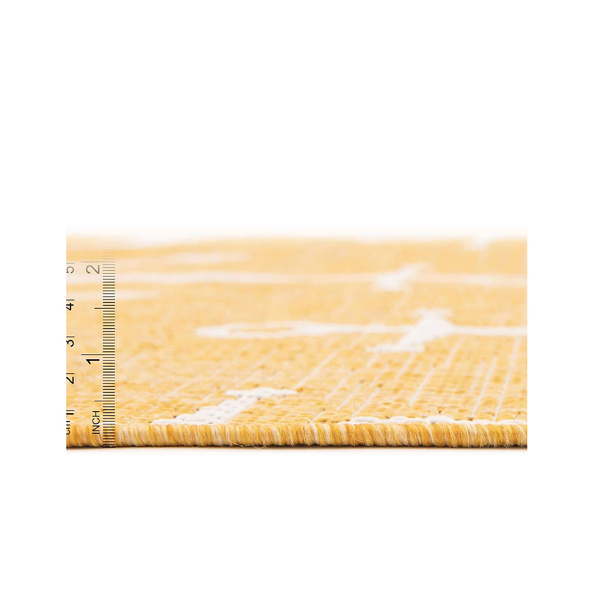 Unique Loom Outdoor Coastal Collection Area Rug - Ahoy (10' x 14' 1" Rectangle, Yellow)