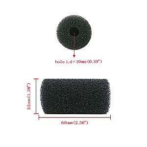 IAFVKAI 6 PCS Pre-Filter Sponge Aquarium Foam Sponge Roll Intake Filter Cover for Fish Tank