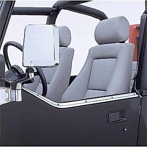 Rugged Ridge 11146.01 Half Door Retaining Channel, Stainless Steel; 87-95 Jeep Wrangler YJ